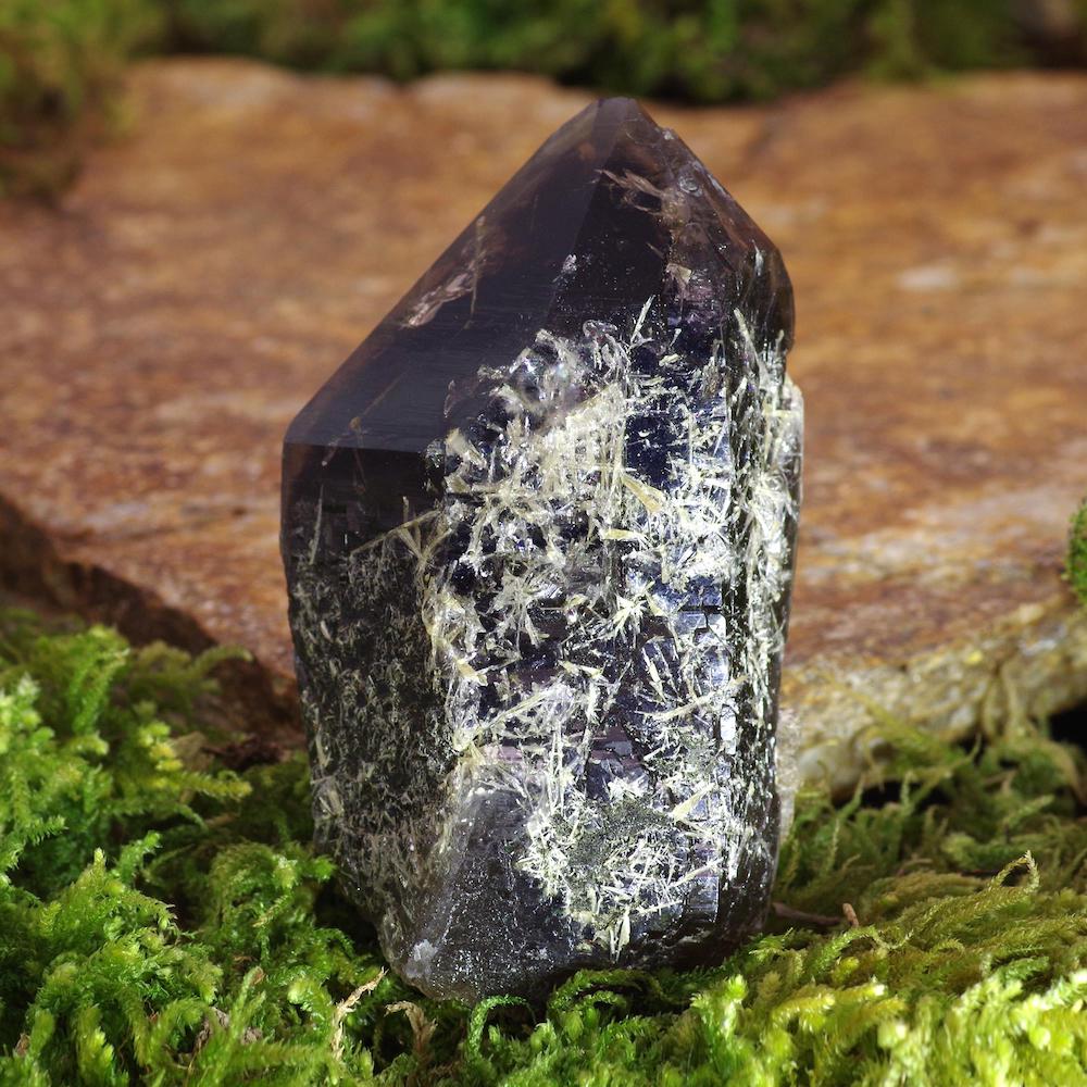 Strzegom Smoky Quartz Cathedral with Epidote, Poland