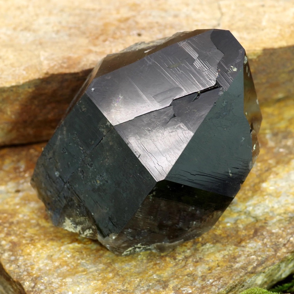 Poland Smoky Quartz Crystal Point, Cathedral, 8 Sided Face